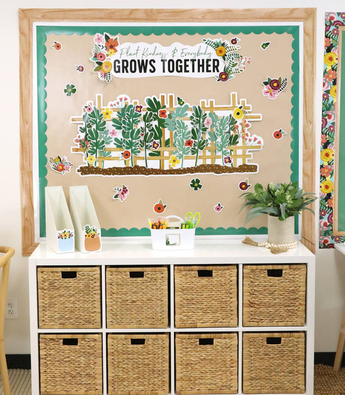 Plant Kindness & Everybody Grows Together Bulletin Board Set – Beyond ...
