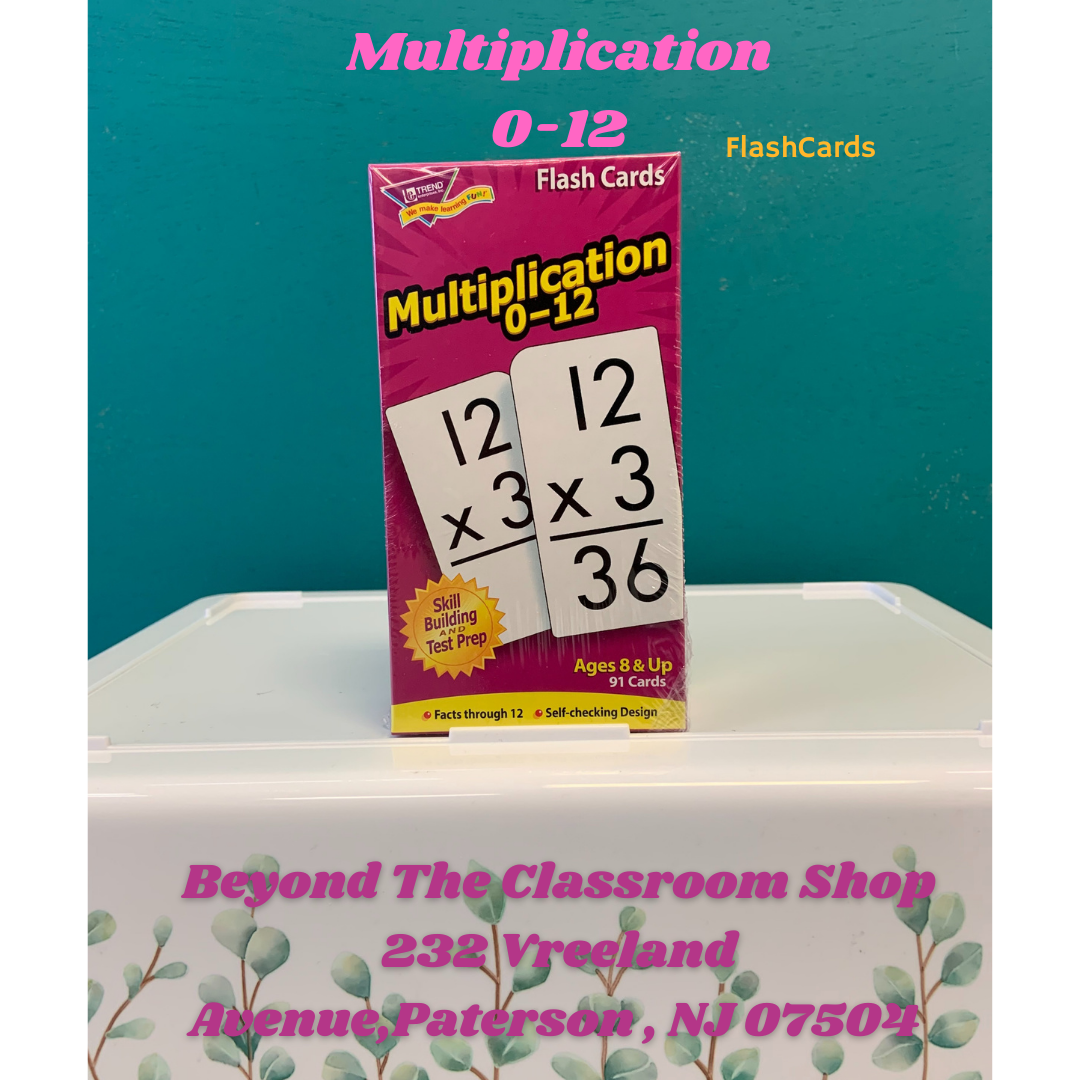 Multiplication Flashcards 0-12 – Beyond The Classroom Shop